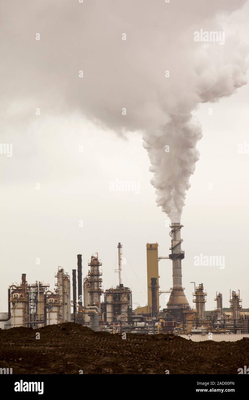 The Syncrude upgrader plant. The tar sands are the largest industrial ...