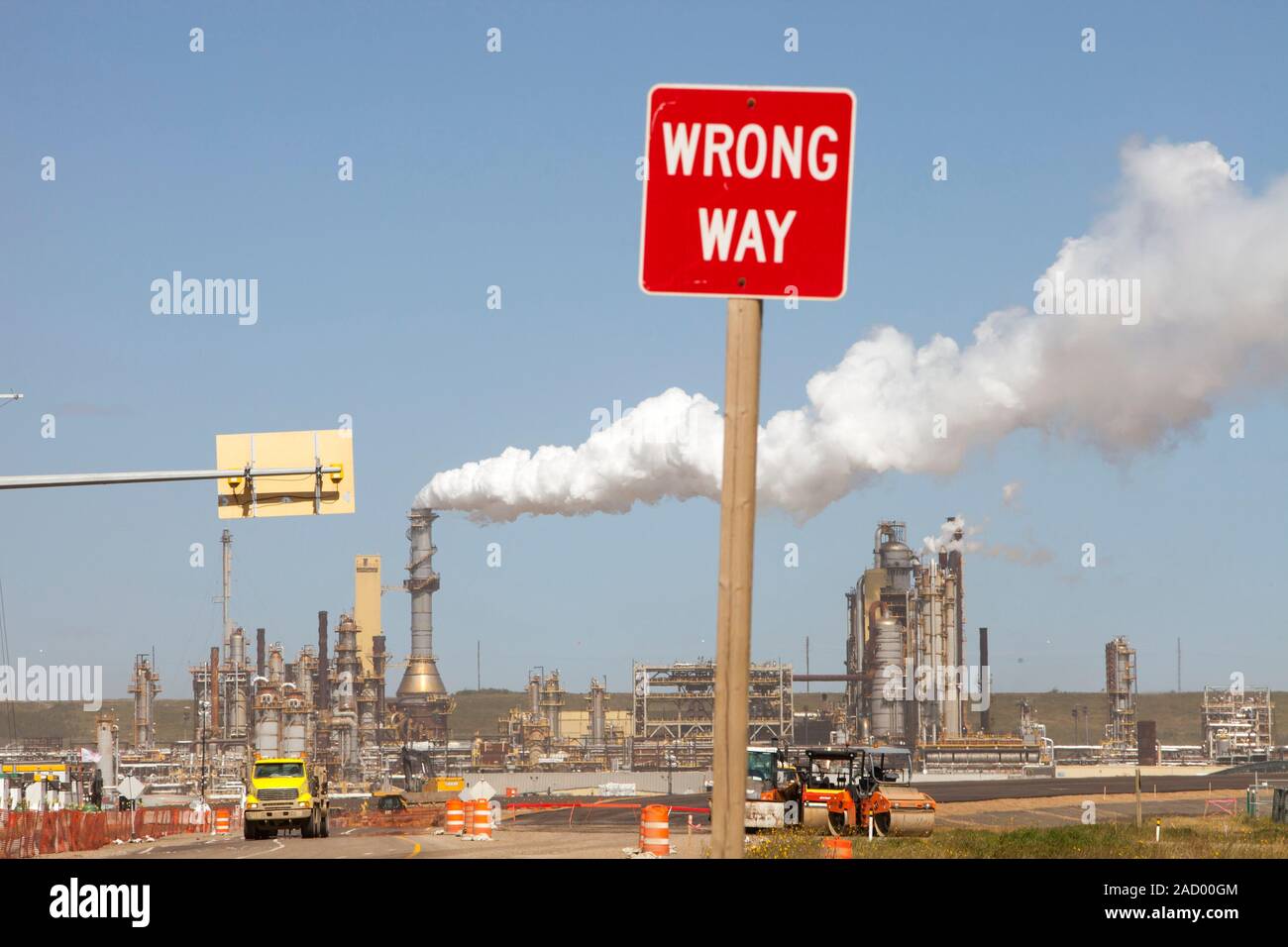 The Syncrude upgrader plant. The tar sands are the largest industrial ...