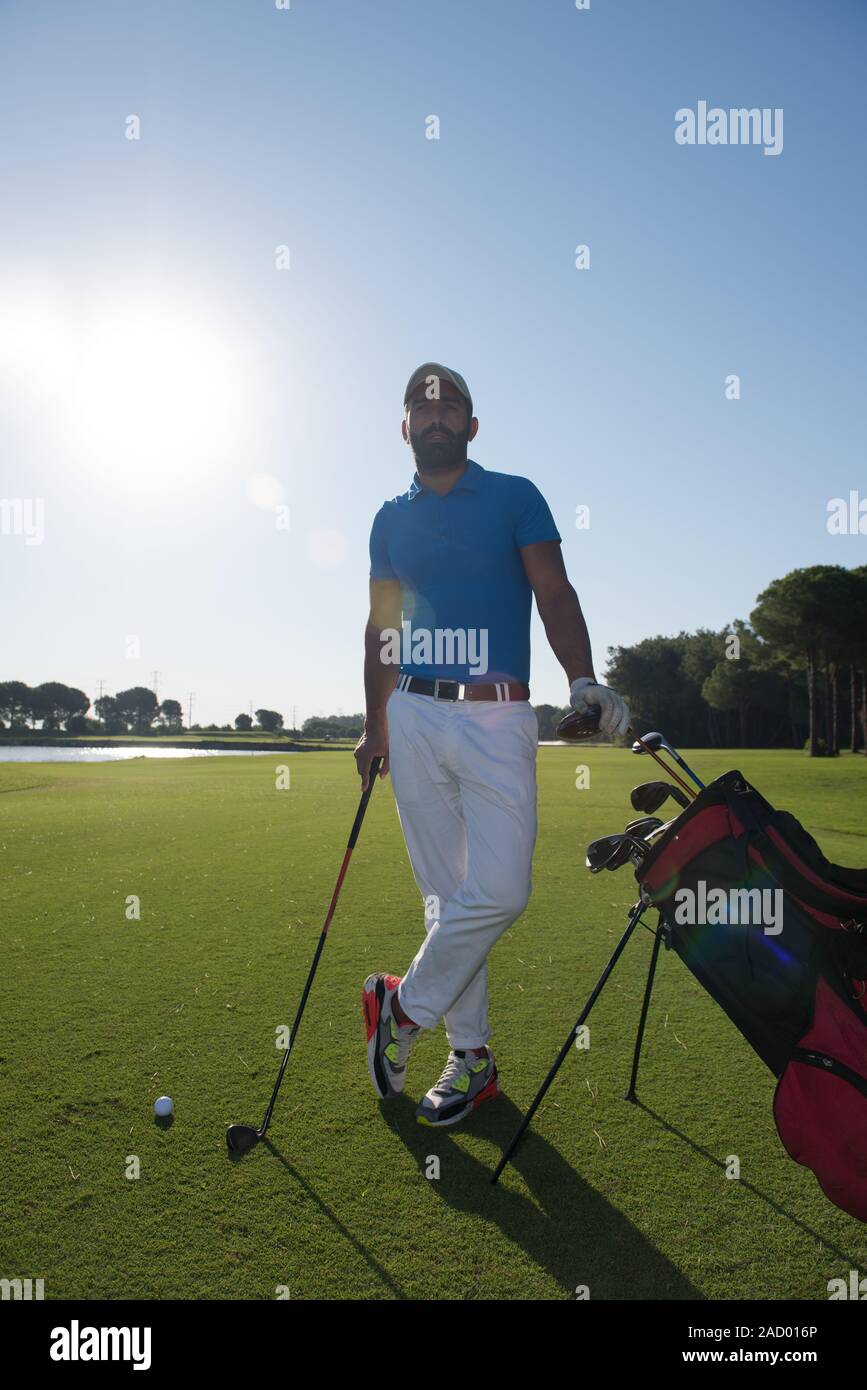 golf player portrait Stock Photo - Alamy