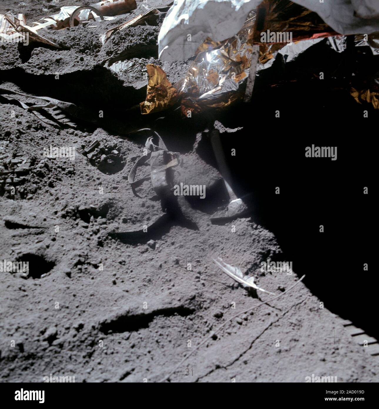 Apollo 15 gravity demonstration. Astronaut photograph of a geological ...