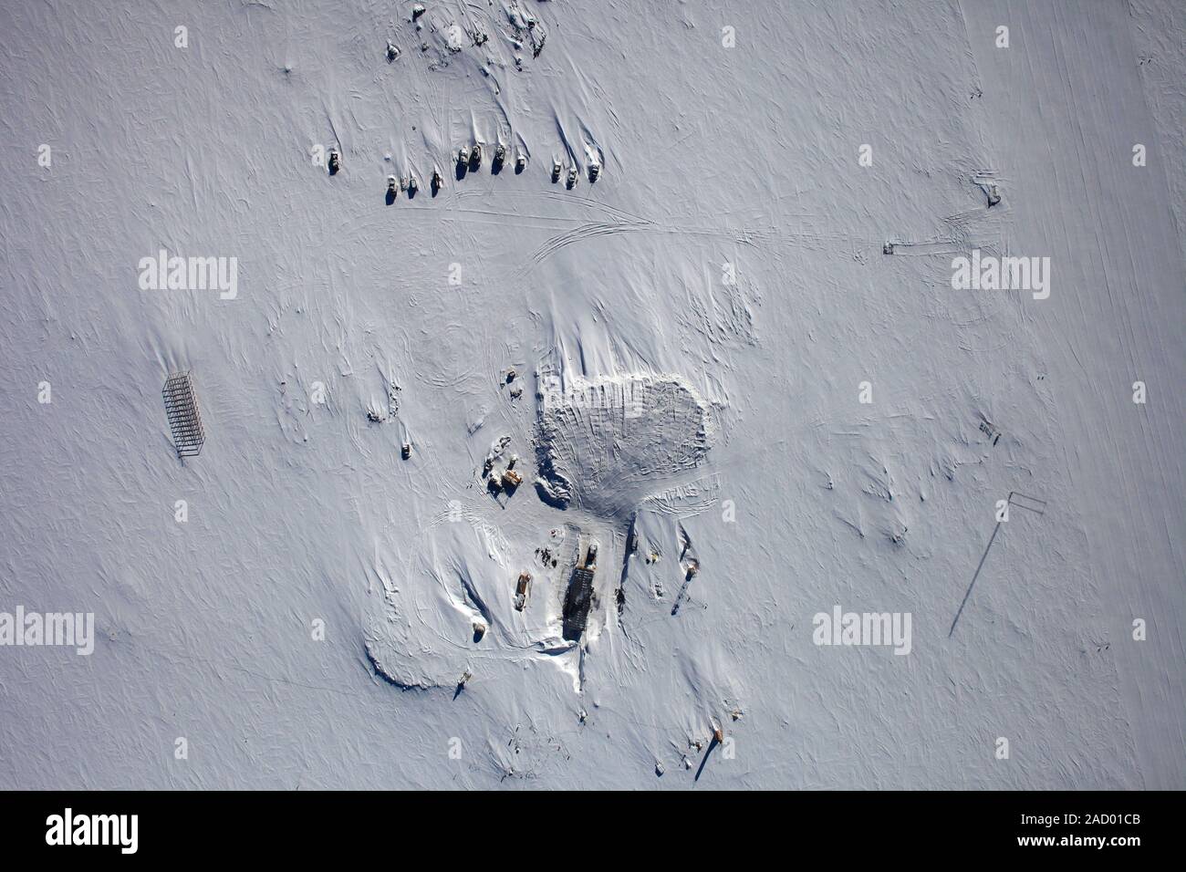 Vostok Station. Aerial view of the Vostok Station, Antarctica. This ...