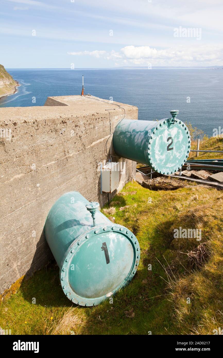 Loch Leathan hydro power station on the Trotternish peninsular, Isle of ...