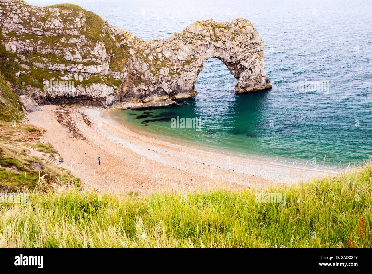 Durdle Door a famous sea arch on the World Heritage Site of the ...
