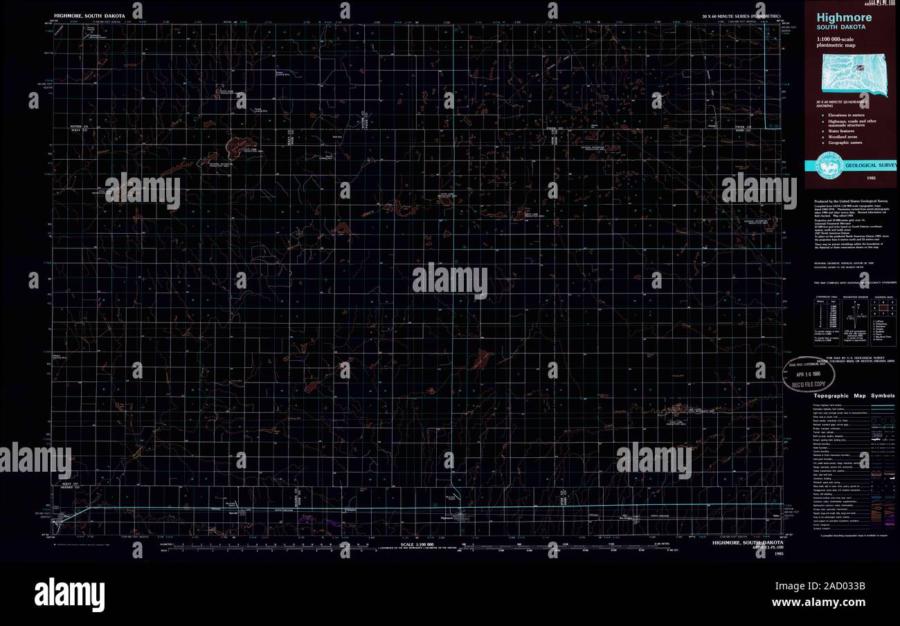 Map of highmore hi-res stock photography and images - Alamy