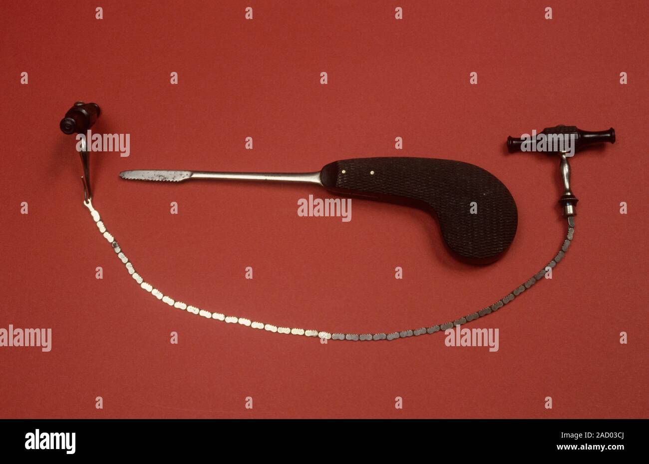 Gigli saw and small bone saw, circa 1860. A Gigli saw is a flexible ...