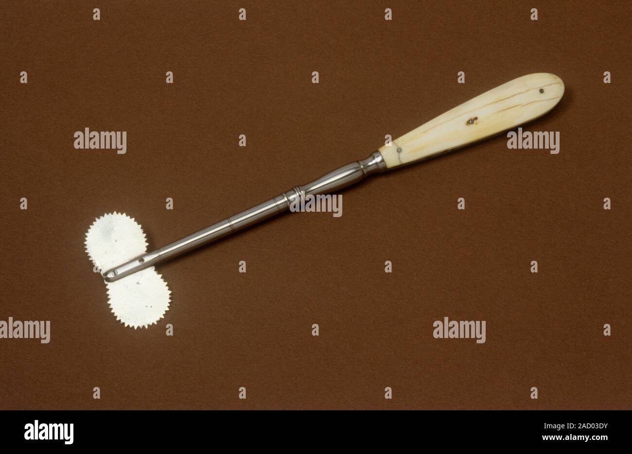 Ivory-handled Hey's saw, circa 1820. This type of saw was used on the ...