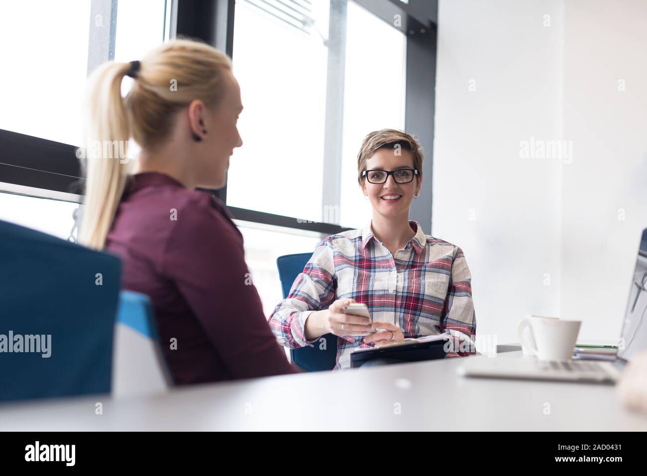 young Business woman at modern office meeting room Stock Photo - Alamy