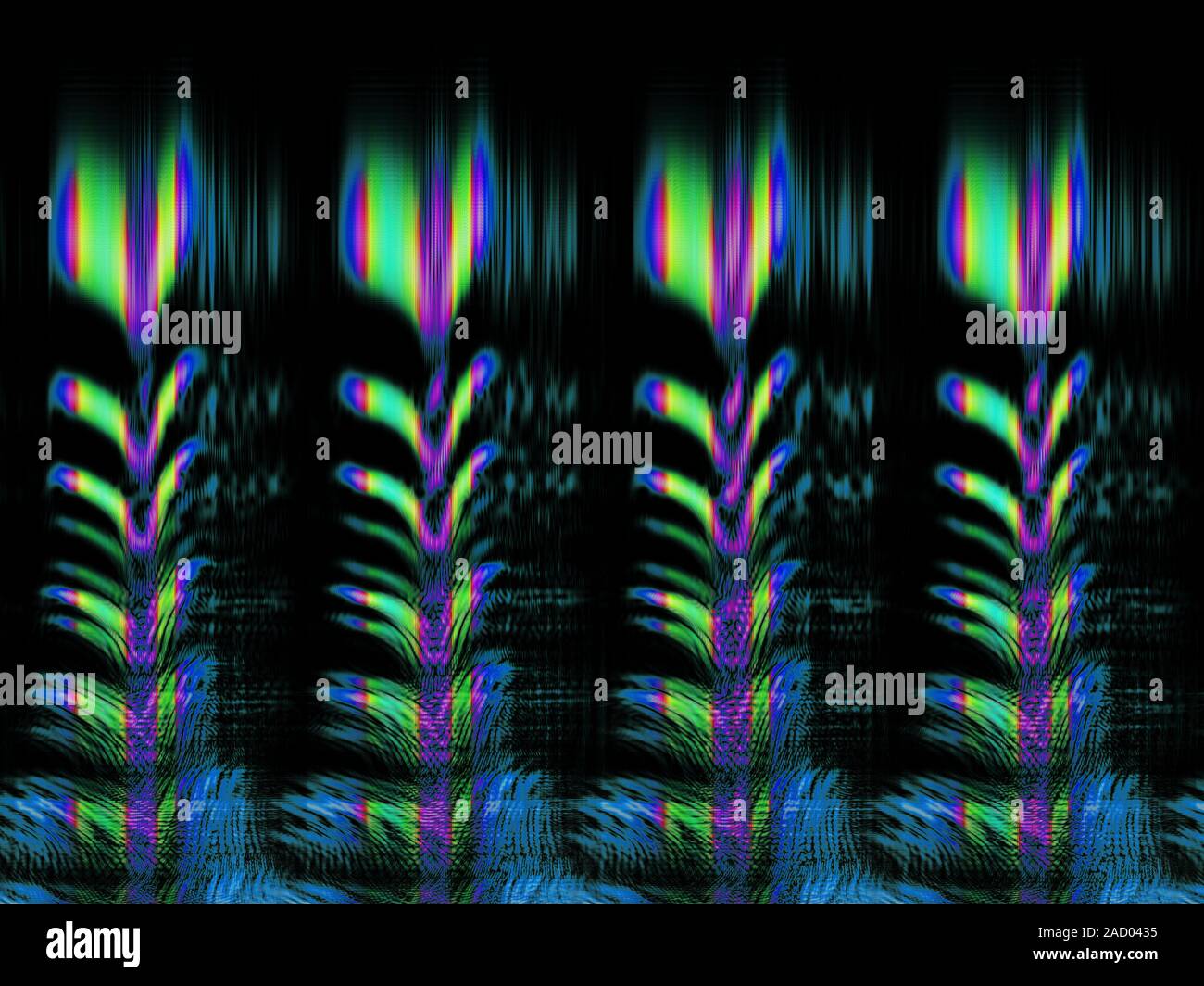 Chipping sparrow (Spizella passerina) song, wavelet graph. This image ...