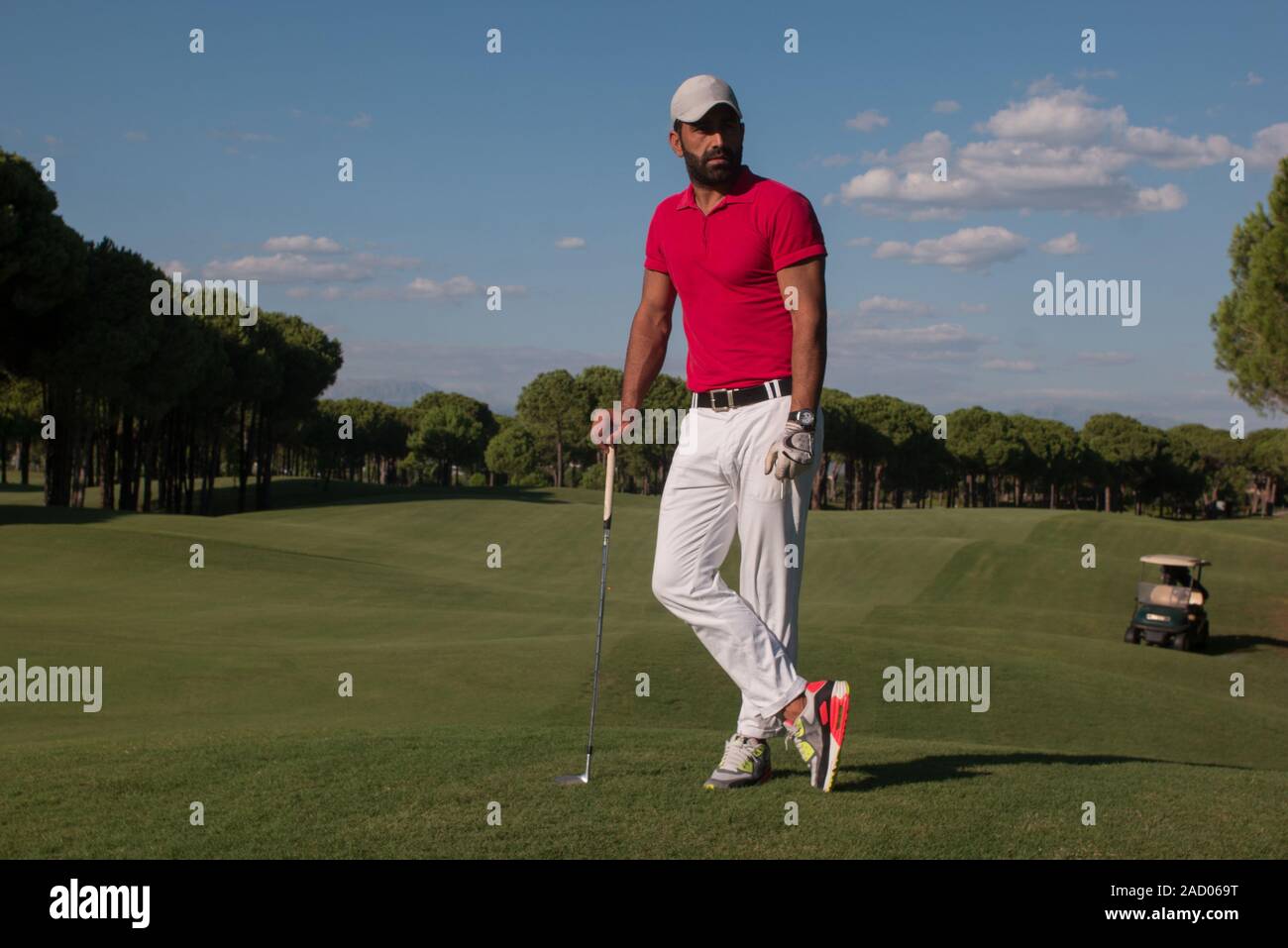 golf player portrait Stock Photo - Alamy