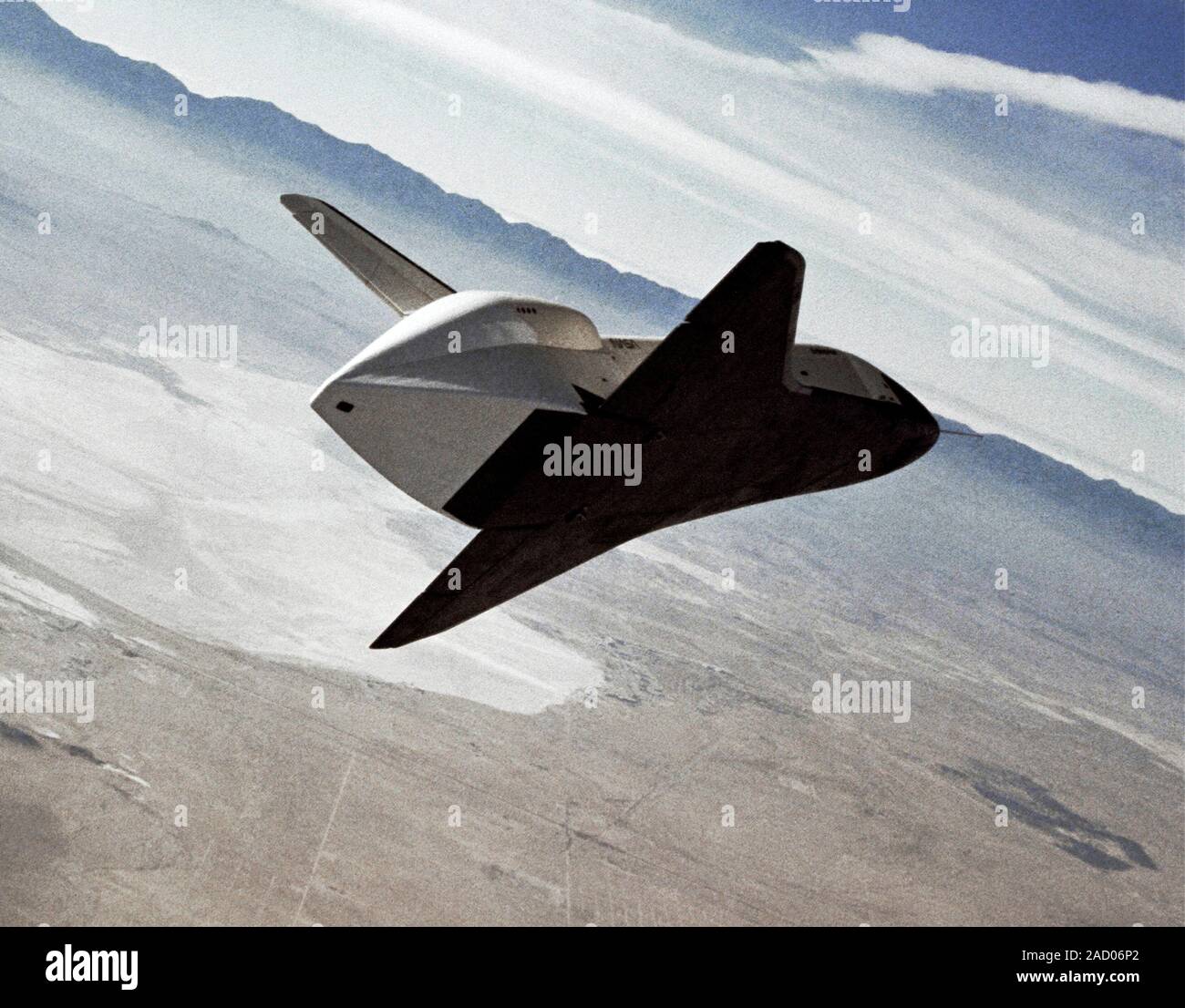 Space Shuttle Enterprise test flight. Historical image of the Space ...