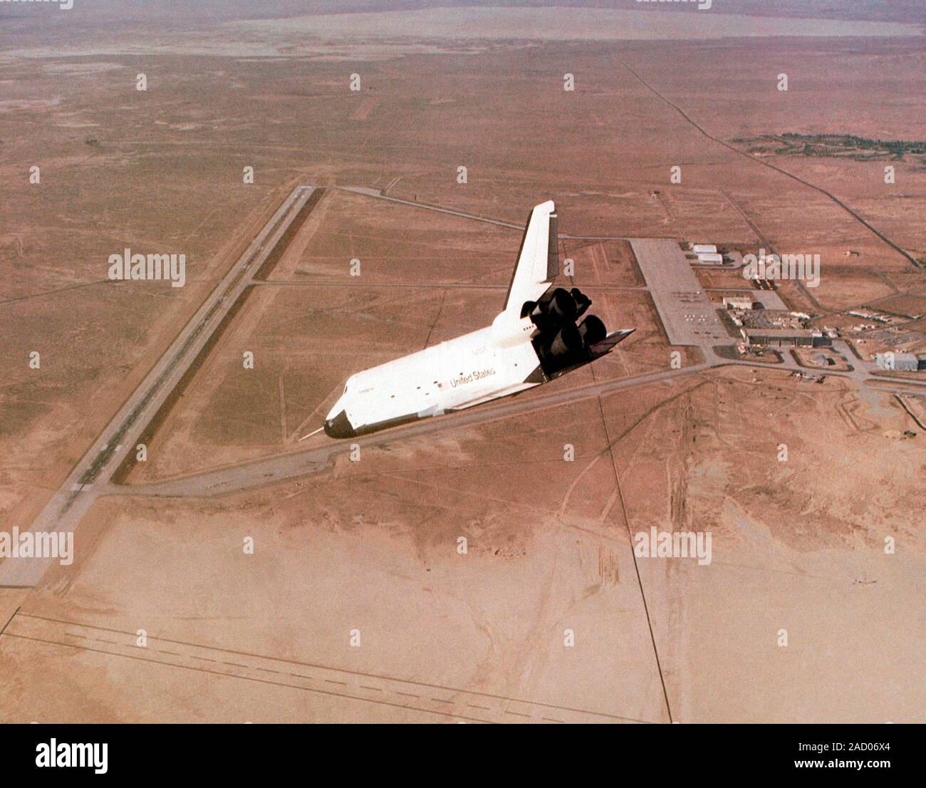 Space Shuttle prototype testing. Test flight for prototype Space ...
