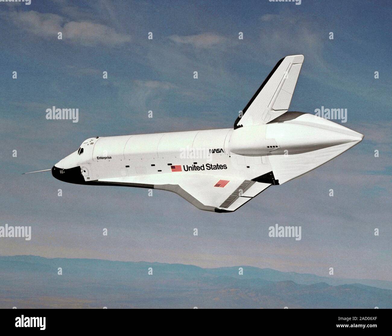 Space Shuttle prototype testing. Test flight for prototype Space ...