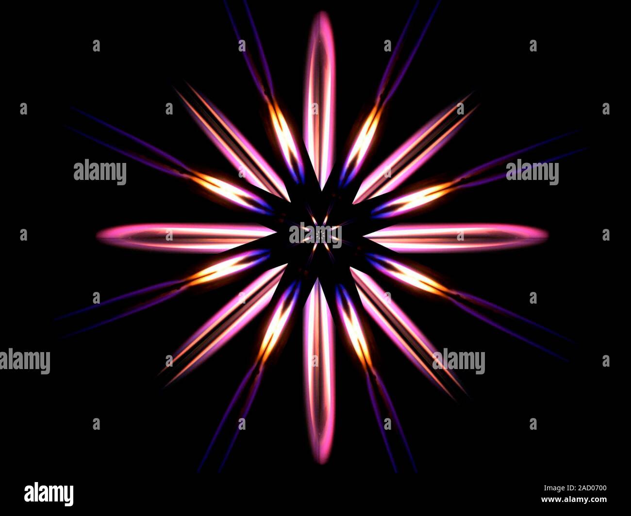 Microgravity flames artwork. Composite of microgravity flame images ...
