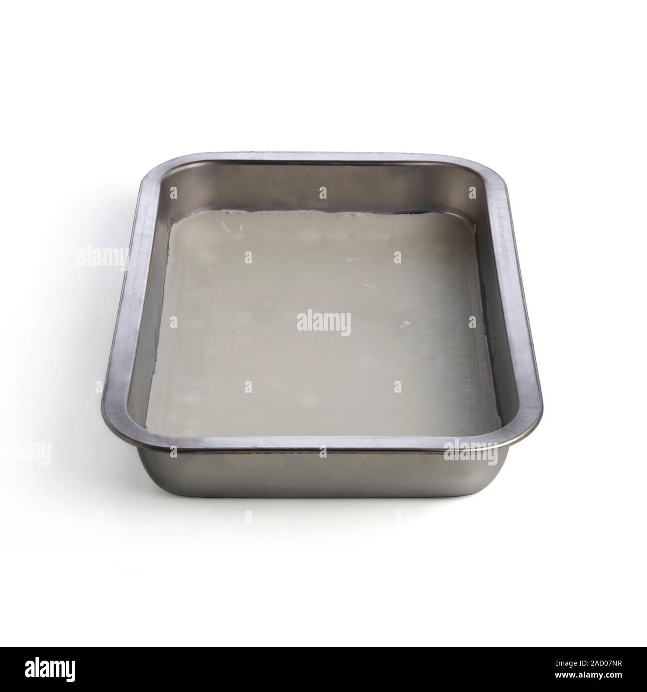 Metal dissection tray. The layer of wax in the bottom of the tray is ...