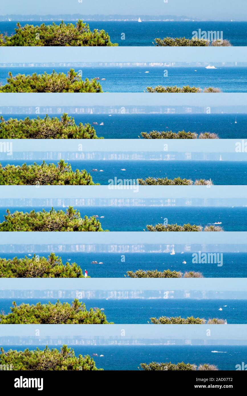 Composite of timelapse images showing the development of a superior ...