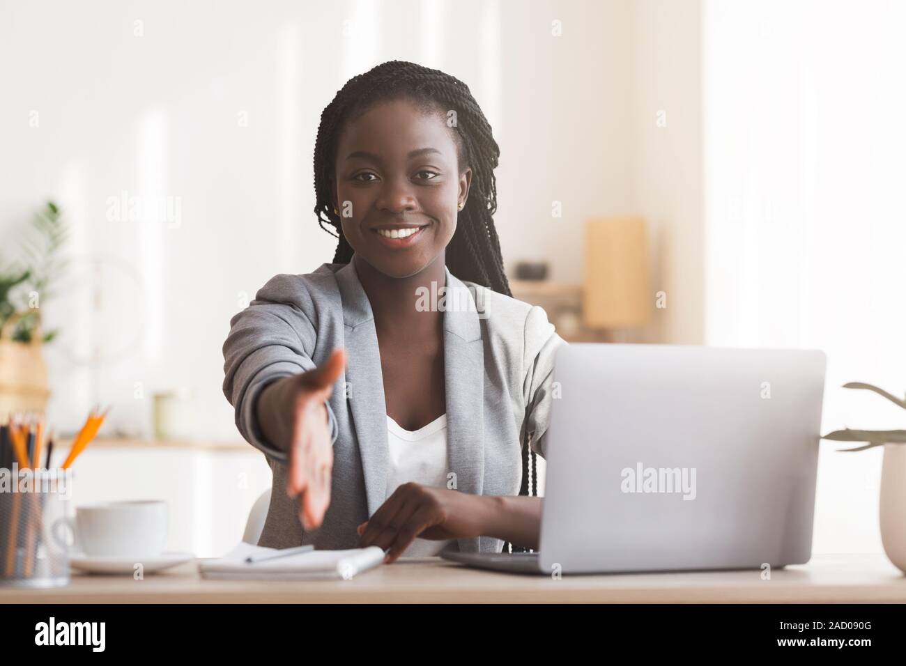 Handshake cv successful interview hi-res stock photography and images - Alamy
