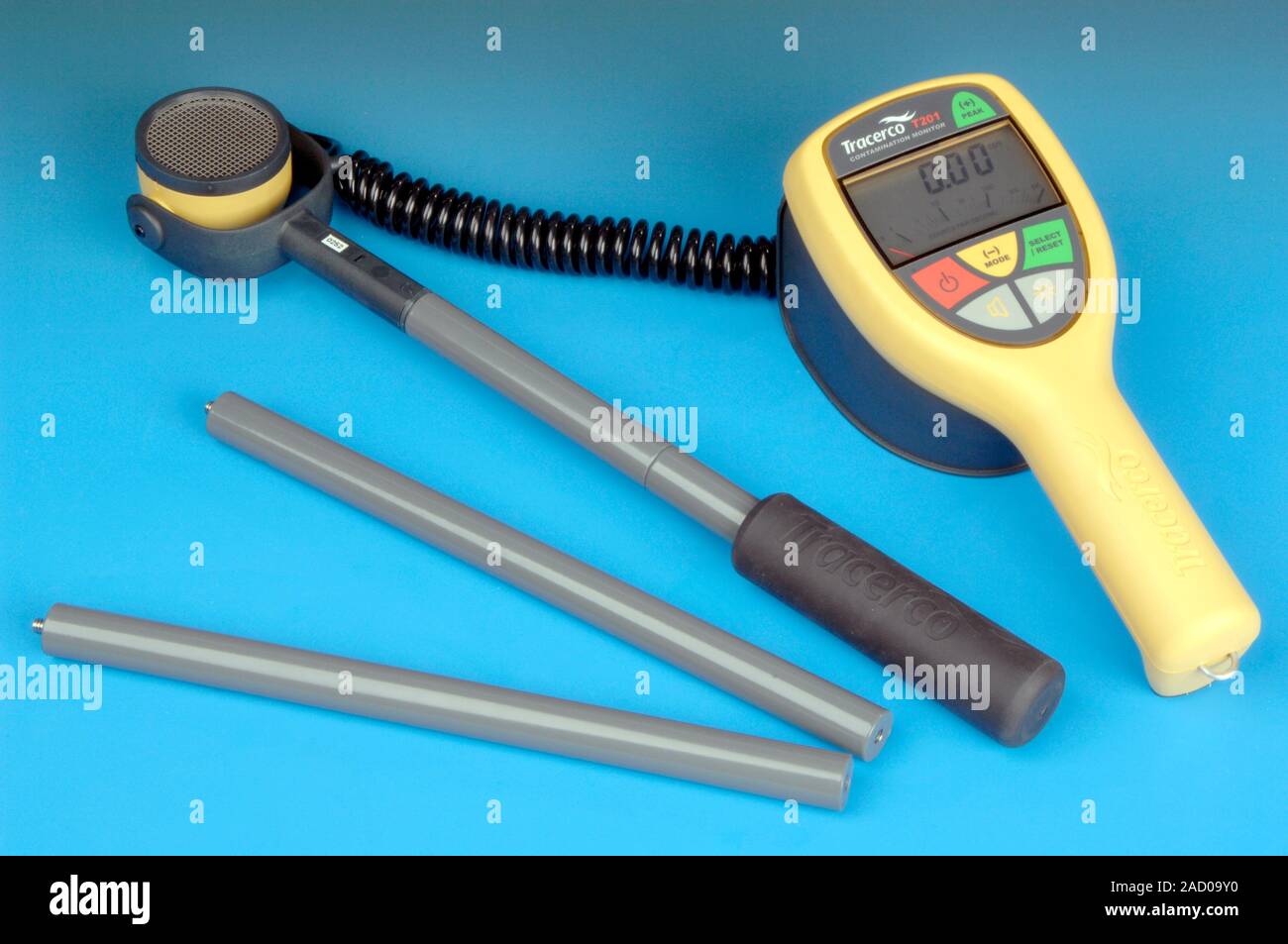 Radiation contamination monitor. Tracero T201 contamination monitor ...