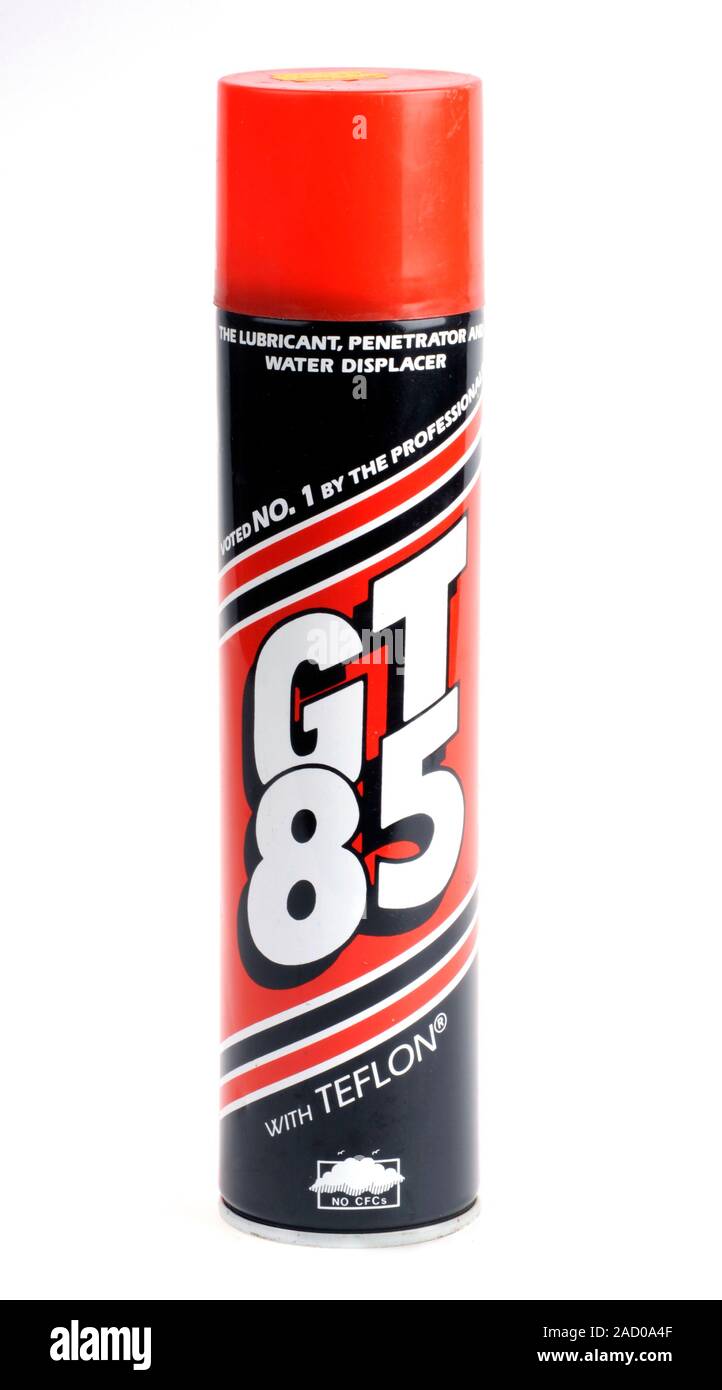 GT-85. Spray can containing GT-85. GT-85 is a penetrating oil and water ...