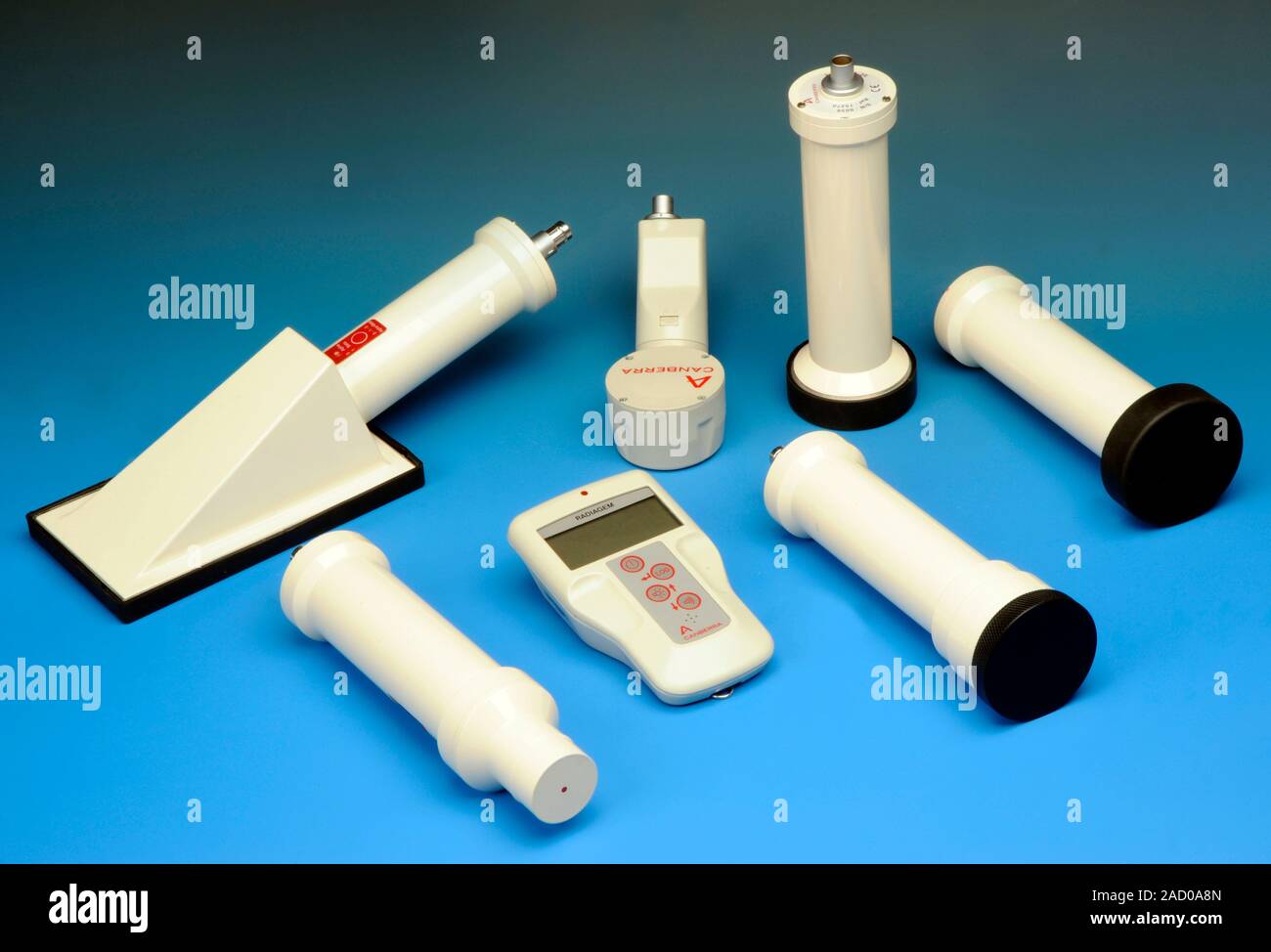 Radiation survey meter. Canberra Radiagem survey meter, a combined ...