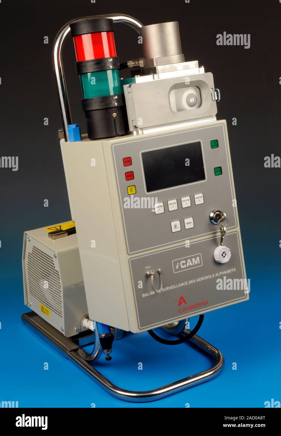 Radiation air monitor. Canberra iCAM continuous air monitor. This ...