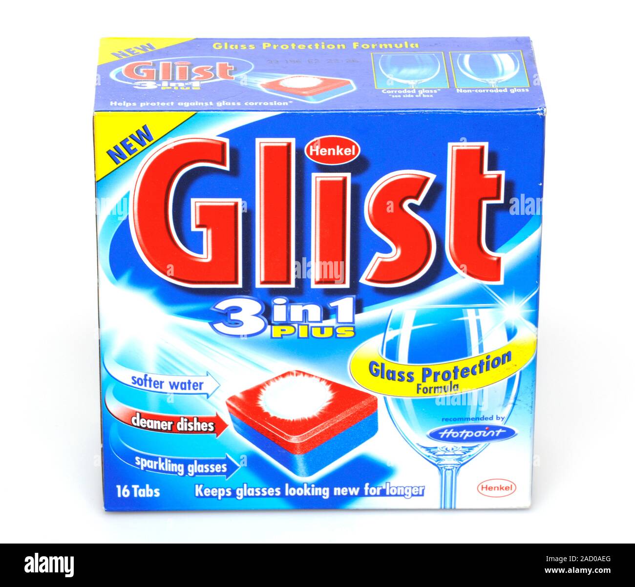 Dishwasher tablets. Box of washing tablets for use in a dishwasher ...