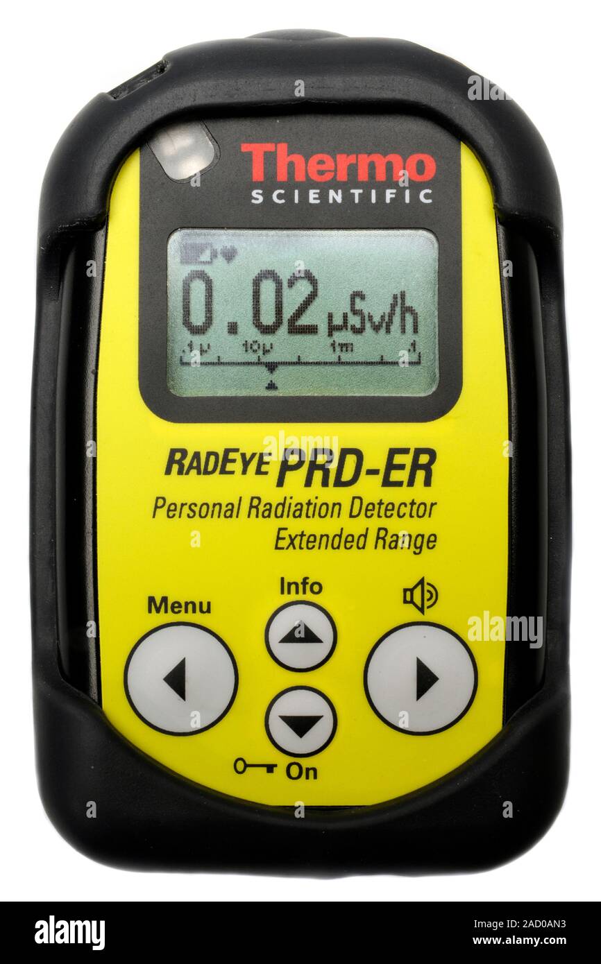 Personal radiation detector. Radiation detector, or Geiger counter. The ...