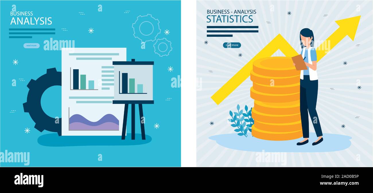 Business analysis statistics vector design Stock Vector Image & Art - Alamy