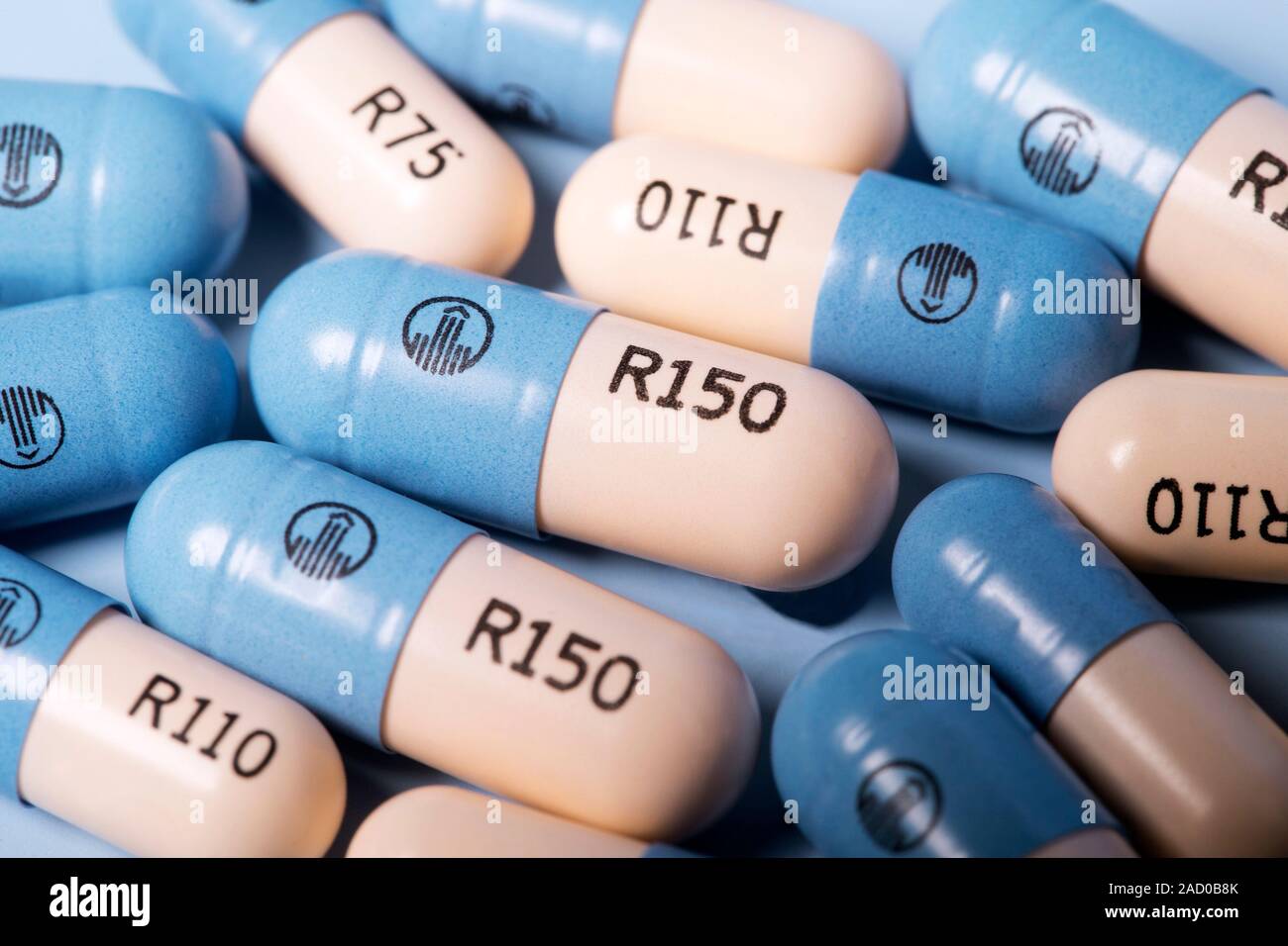 Pradaxa drug capsules. Pradaxa is a trademark for the anticoagulant ...