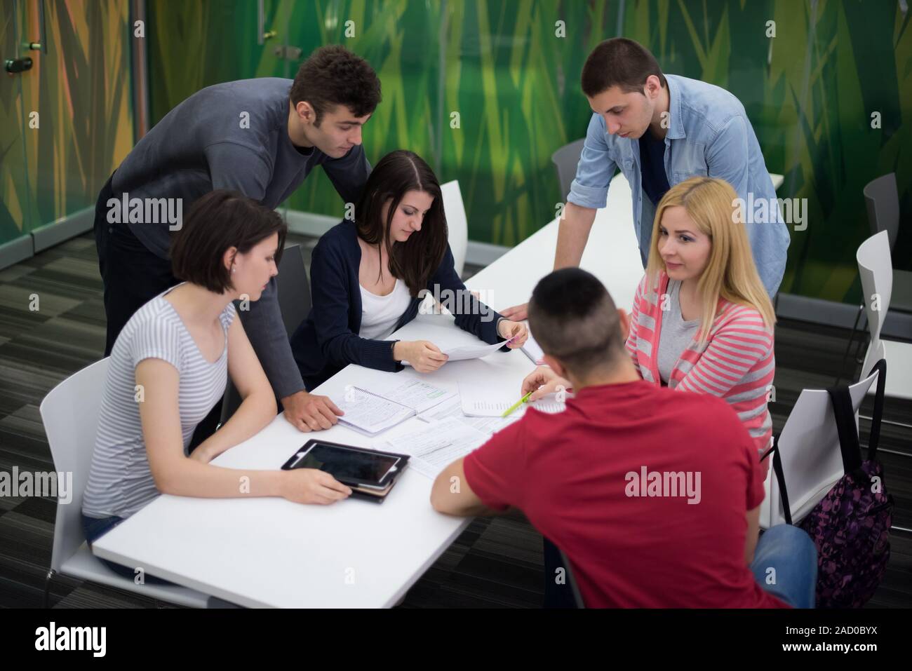 students group study Stock Photo - Alamy