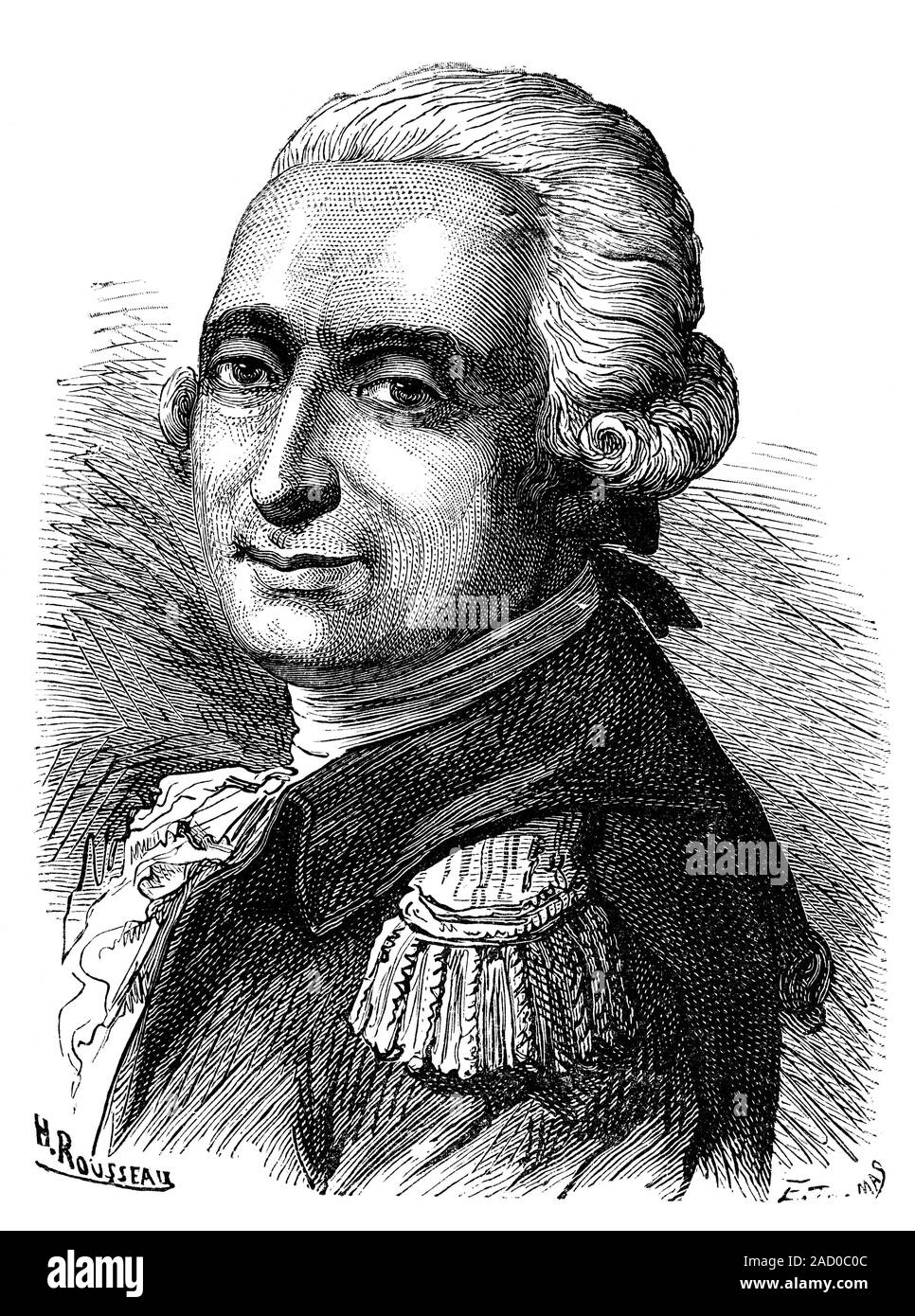 Francois Laurent (1742-1809), Marquis d'Arlandes, French ballonist. D ...