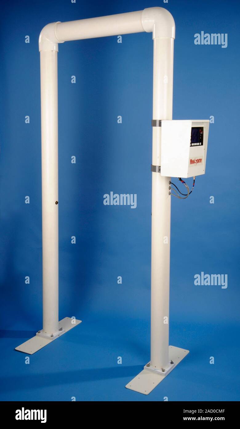 Portal gamam radiation monitor. This transportable device is designed ...