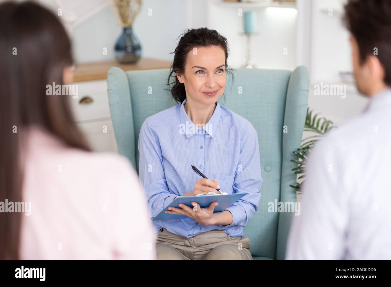 Beautiful office girl taking notes hi-res stock photography and images ...