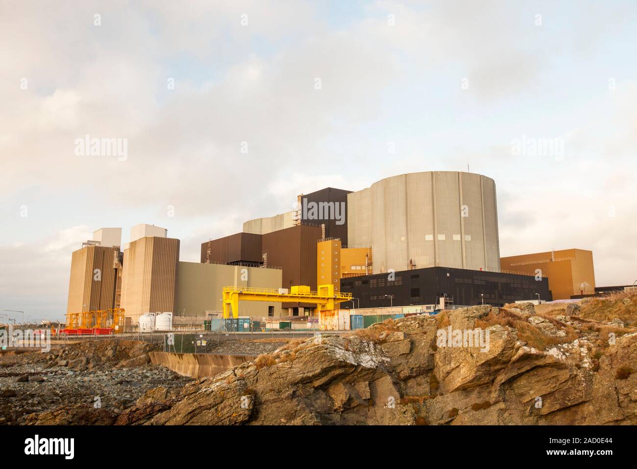 Wylfa nuclear power station on Anglesey, Wales, UK Stock Photo - Alamy