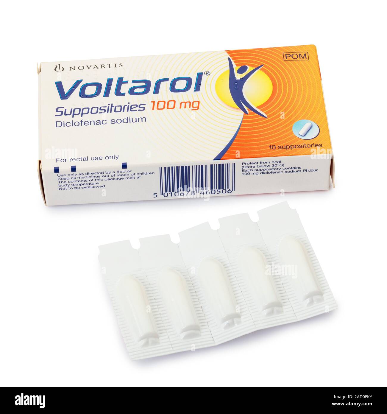 Diclofenac sodium - pack of 100mg suppositories. Diclofenac is an NSAID ...