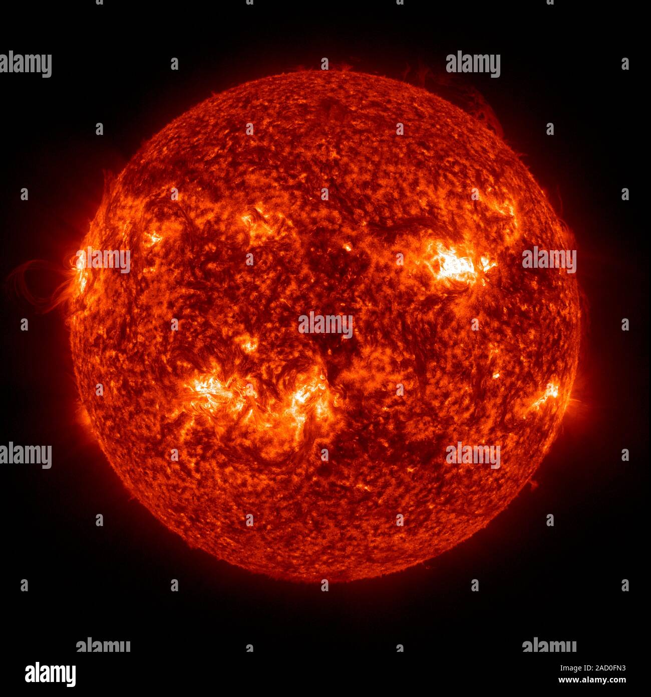 Solar activity, Solar Dynamics Observatory (SDO) ultraviolet image. The ...