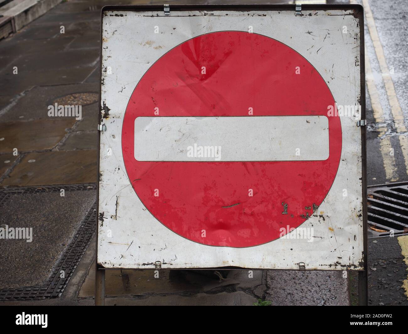 Regulatory signs, no entry for vehicular traffic sign Stock Photo - Alamy