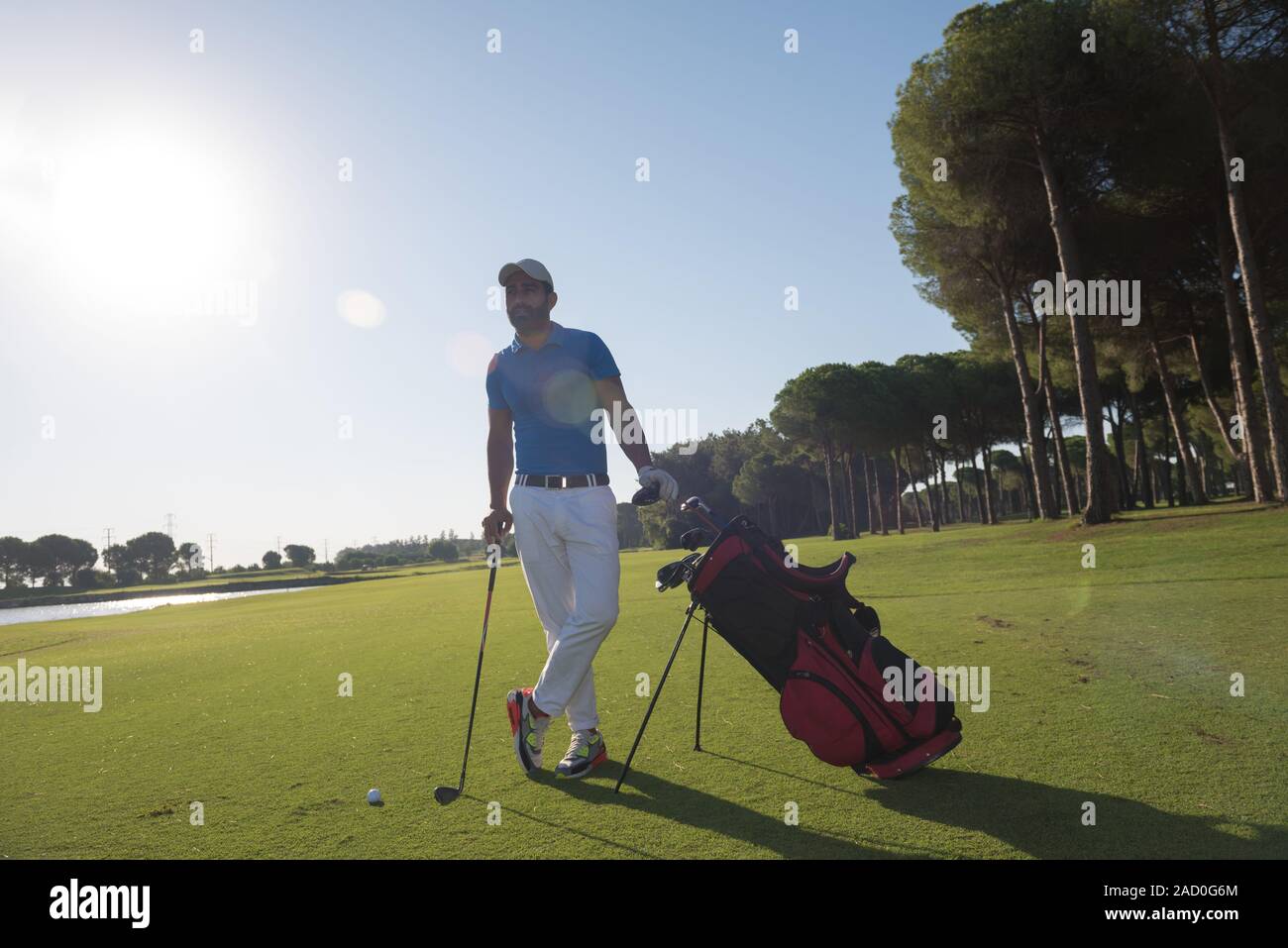 golf player portrait Stock Photo - Alamy