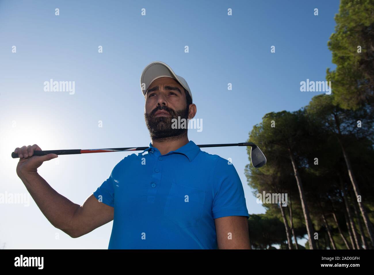 golf player portrait Stock Photo - Alamy