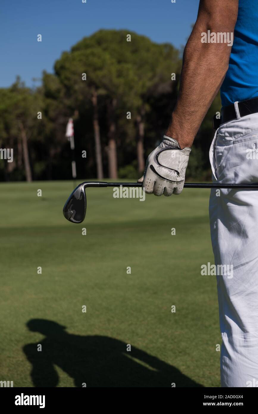 golf player portrait from back Stock Photo - Alamy
