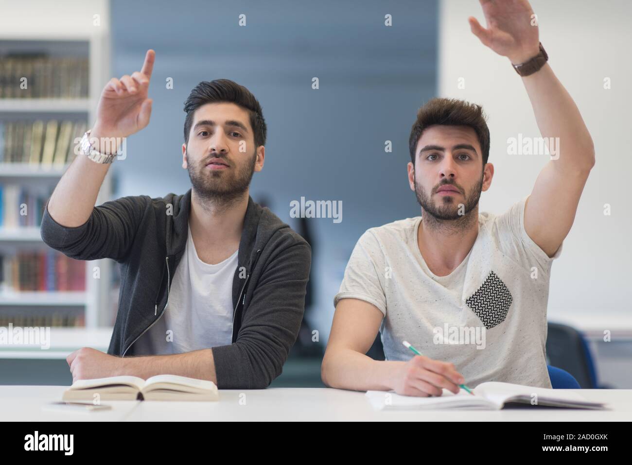 male student in classroom Stock Photo - Alamy