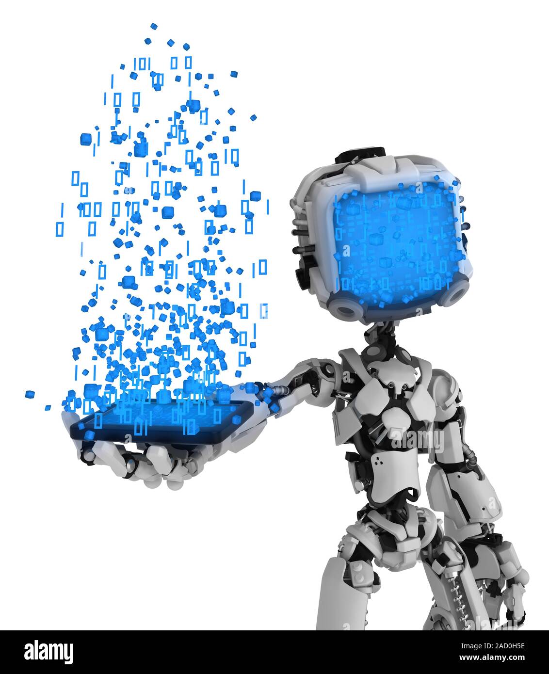 Screen robot figure character pose holding device data stream, 3d ...