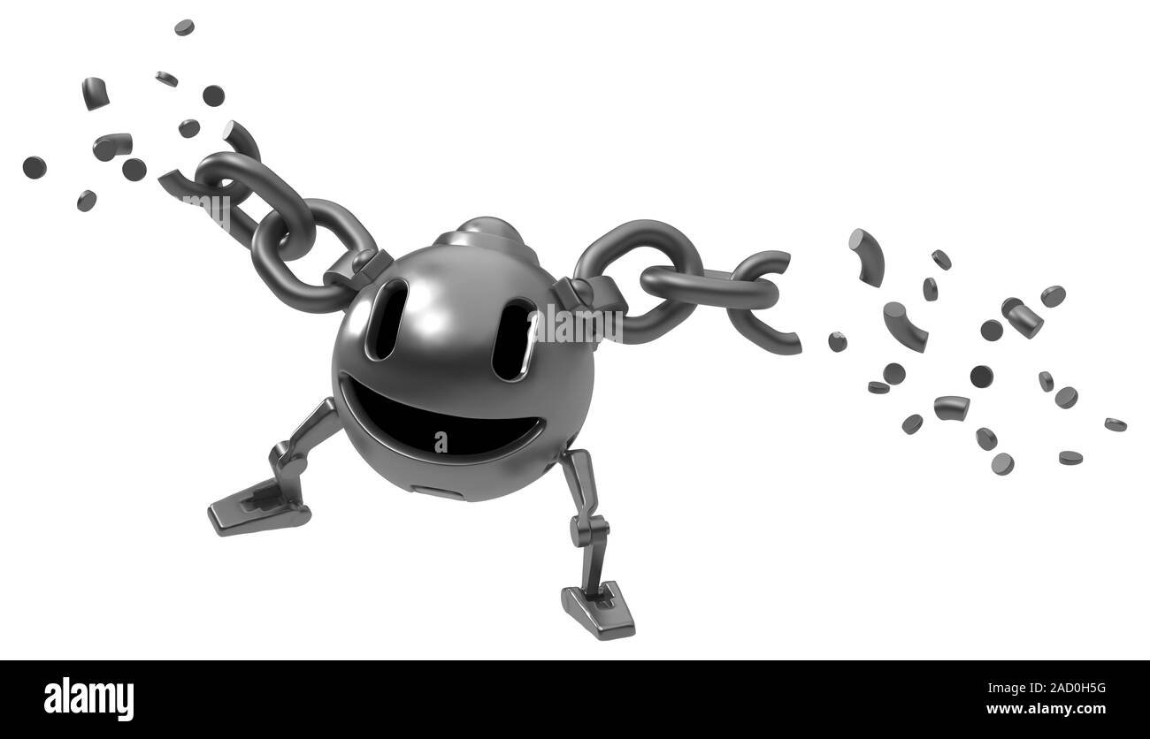 Cartoon chain Black and White Stock Photos & Images - Alamy
