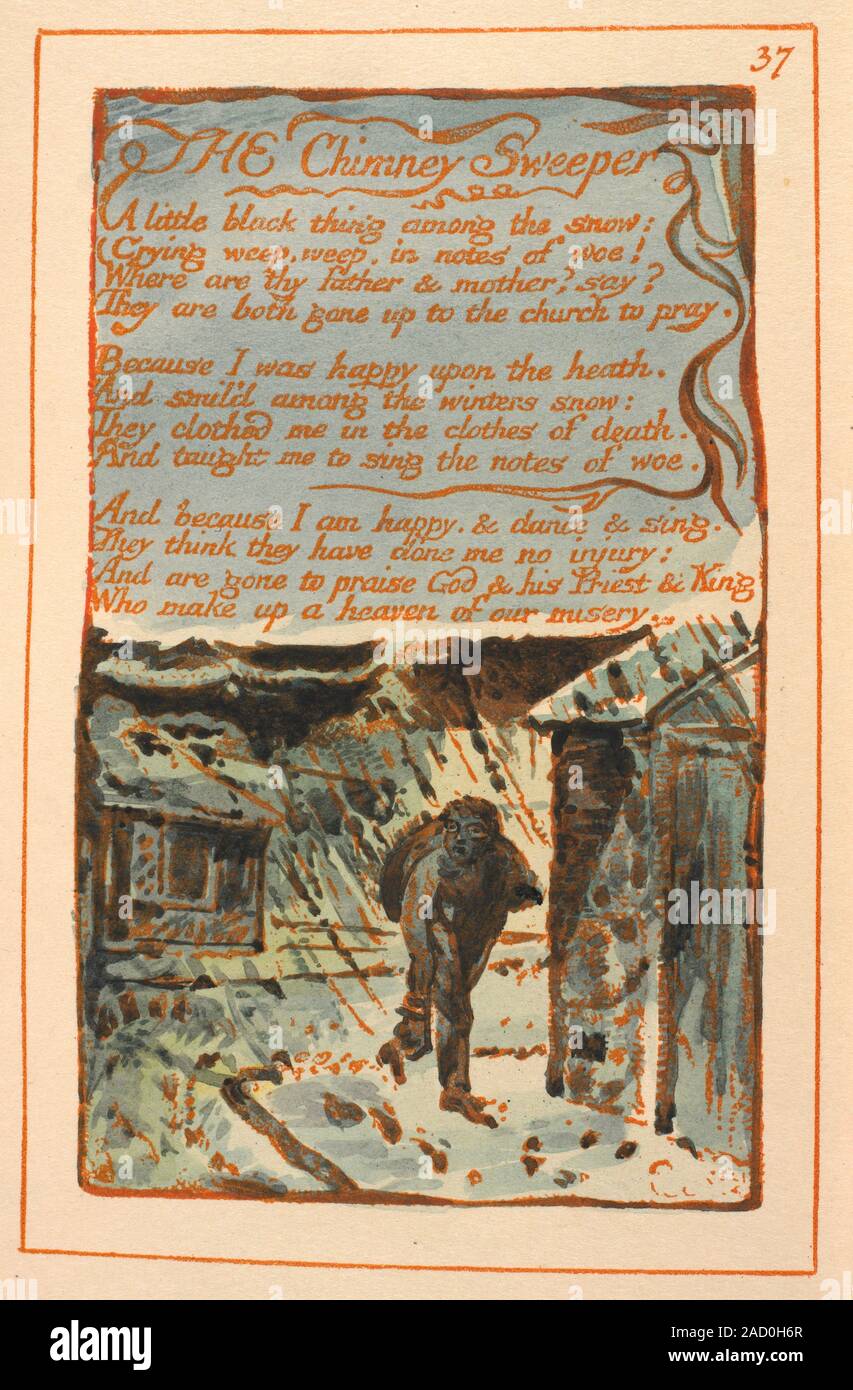 The chimney sweep, Chimney sweep. Illustrated poem Image taken from ...
