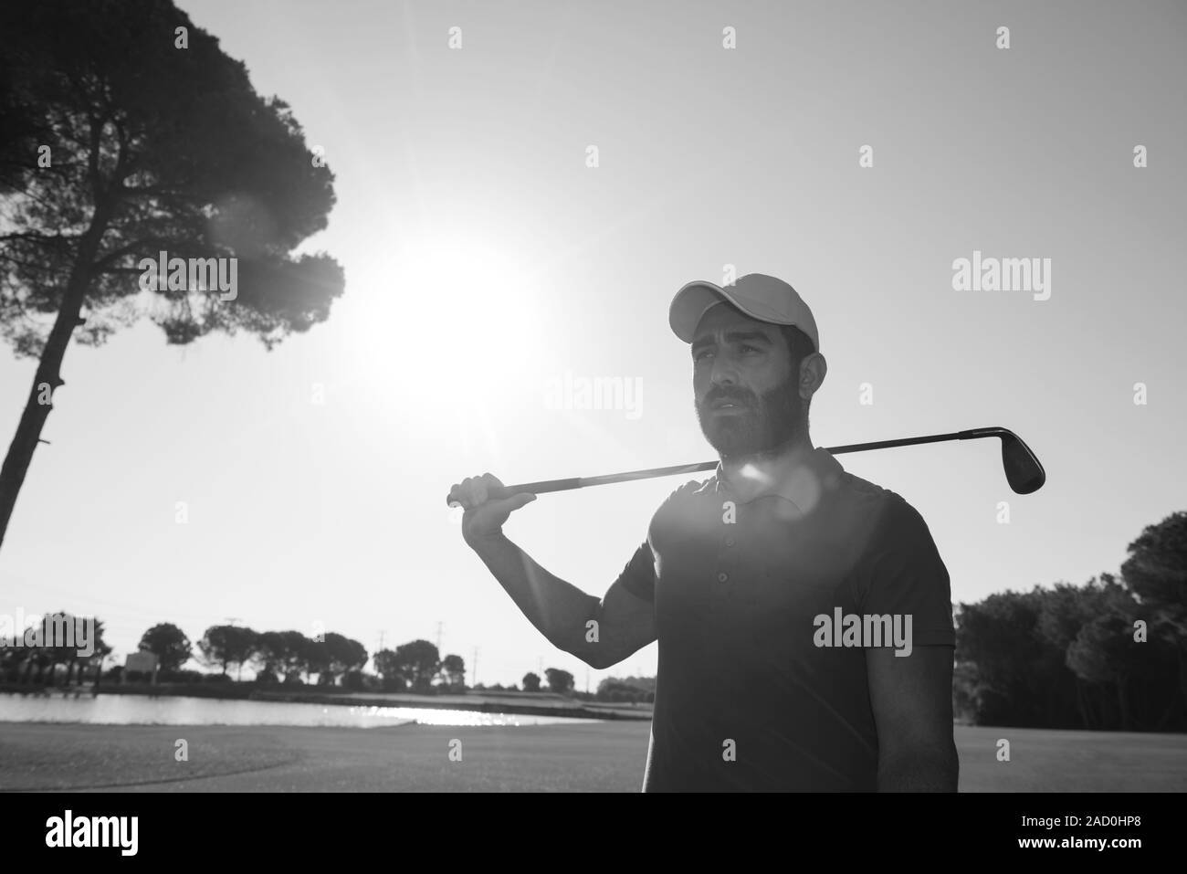 golf player portrait Stock Photo - Alamy