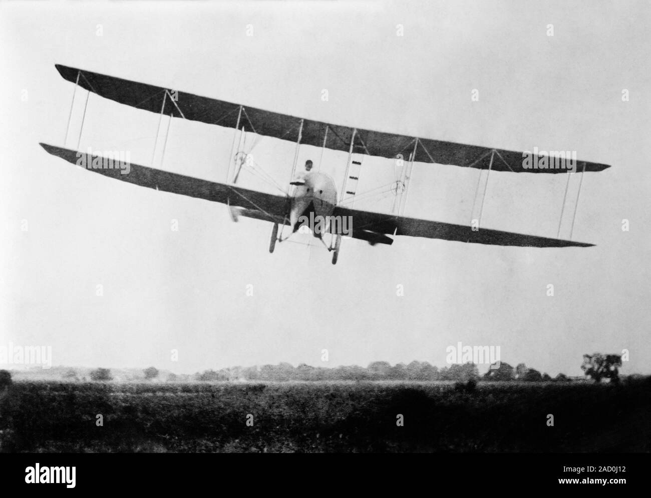 Wright Model H airplane. Flight of the new Wright military aeroplane ...