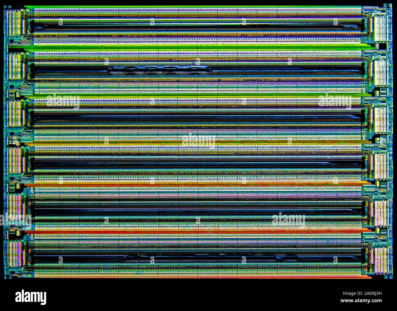 Nanoprecision print head. Macrophotograph of an inkjet printer head ...