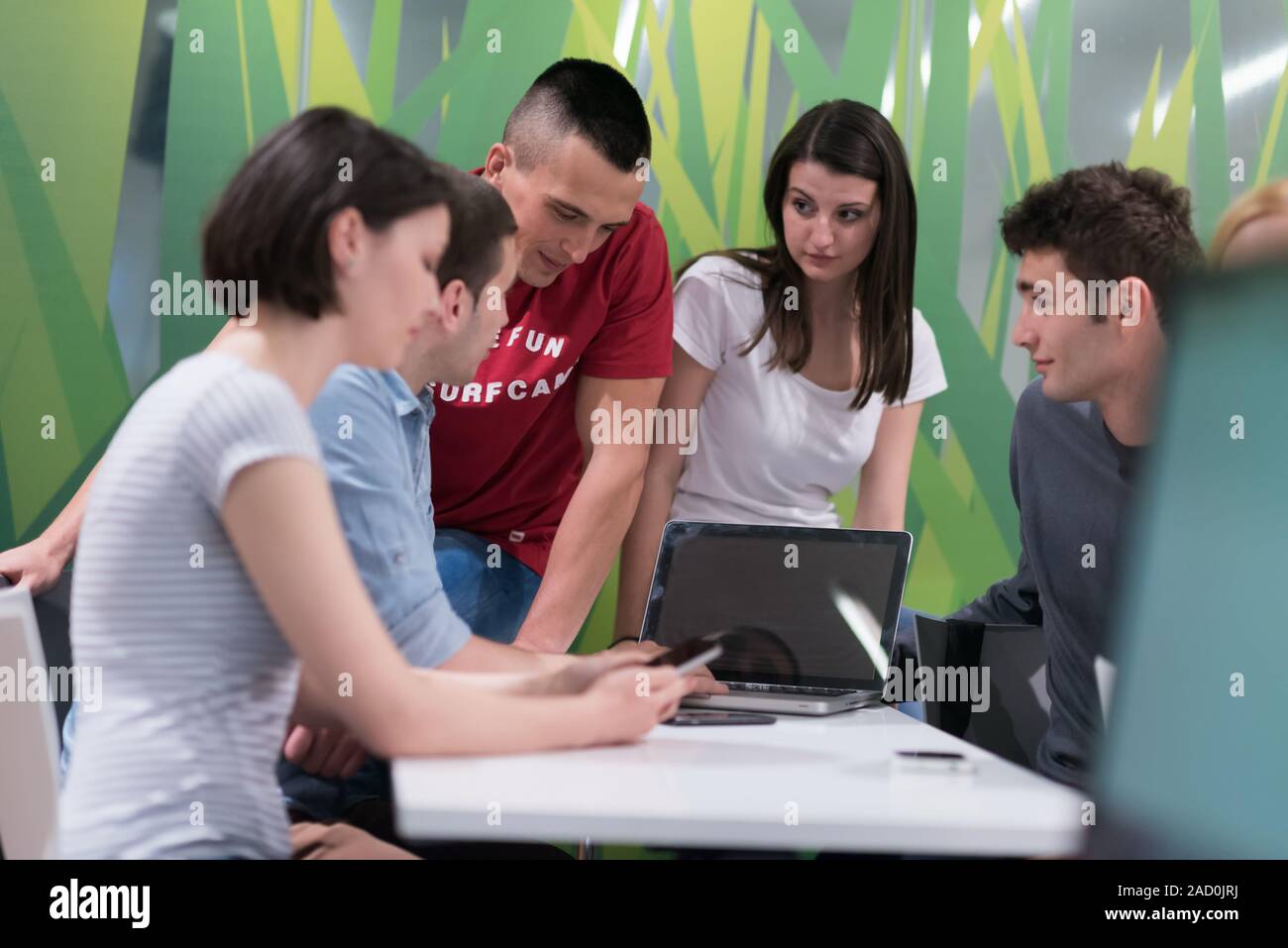 students group study Stock Photo - Alamy