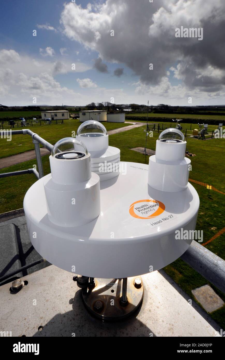 Solar radiation monitoring. Equipment used to measure and record levels ...