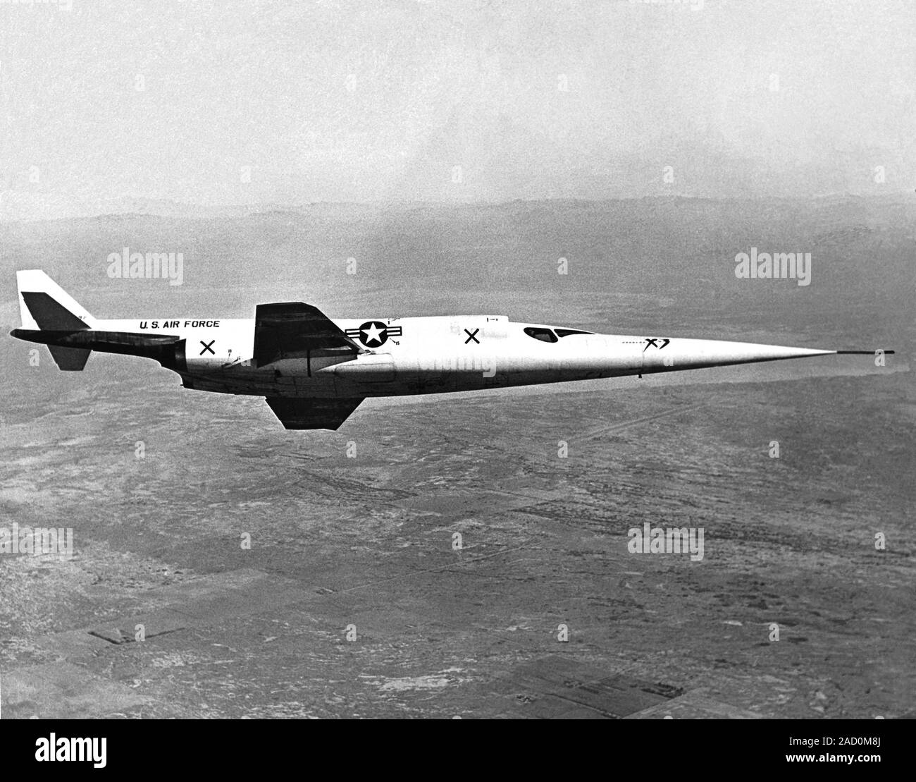 X-3 Stiletto experimental aircraft. 1950s image of the Douglas X-3 ...