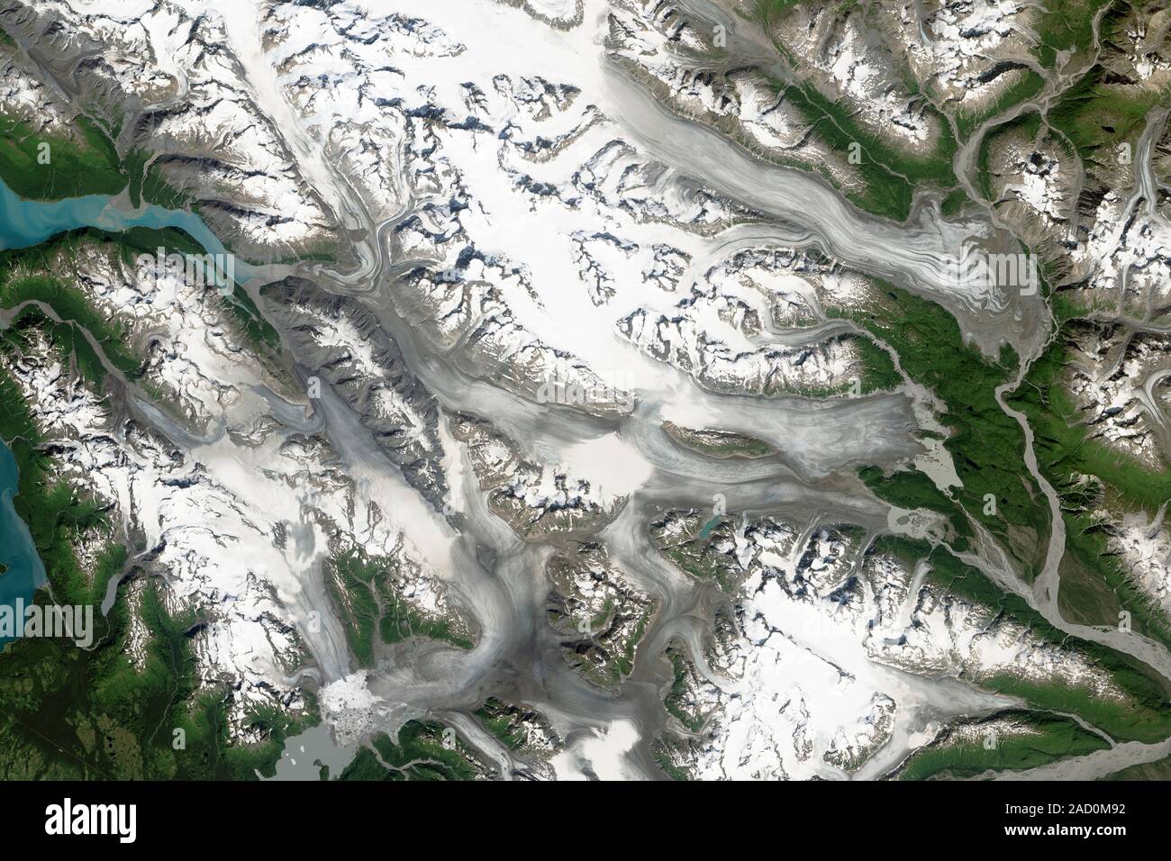 Battle Glacier Complex. Satellite image of the Battle Glacier Complex ...